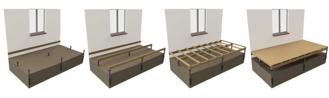 Schraubfundament für Holzdecks - FelixWood